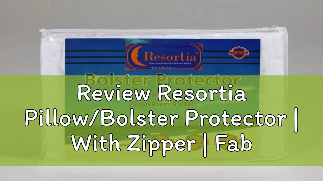 Review Resortia Pillow/Bolster Protector | With Zipper | Fabric: Silky ...