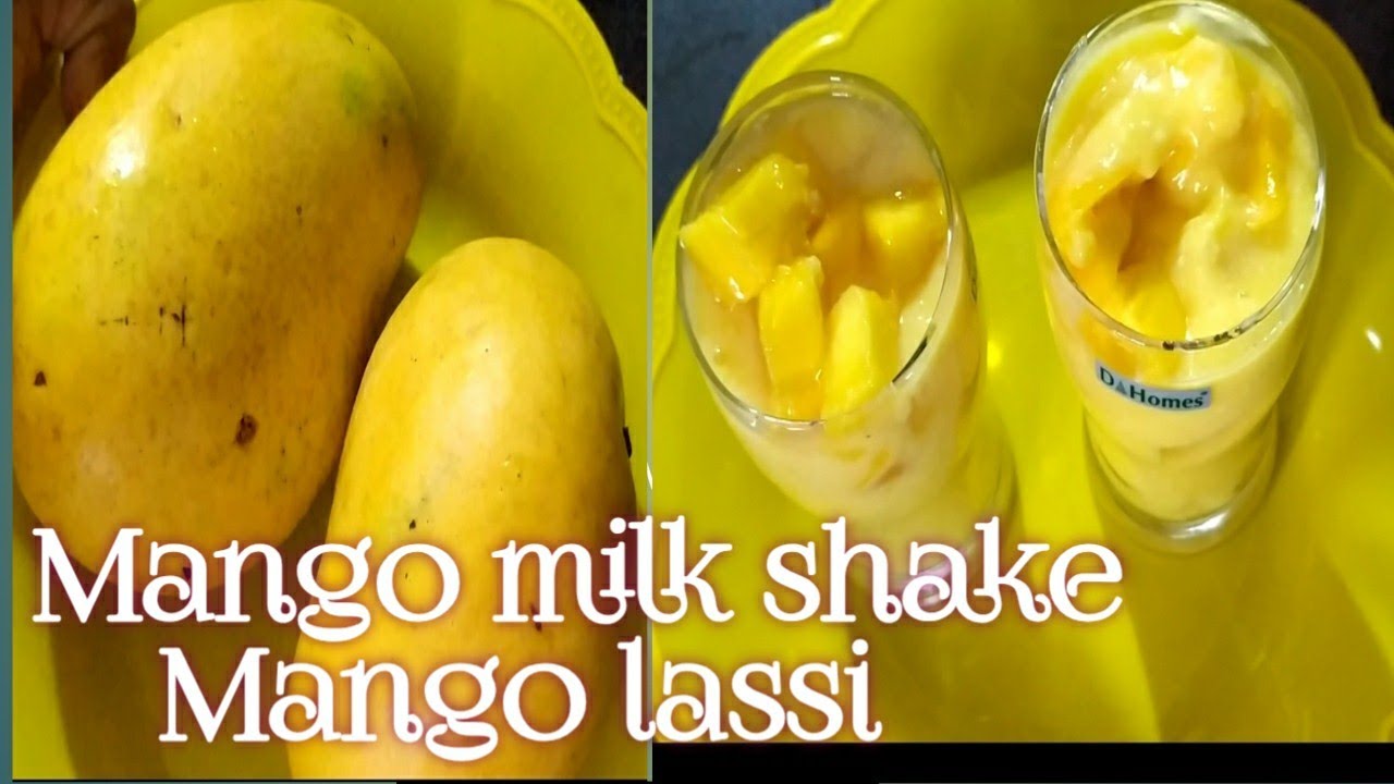 Mango lassi 😋 and Mango milk shake 😋 yummy yummy drinks#Mango beverages ...
