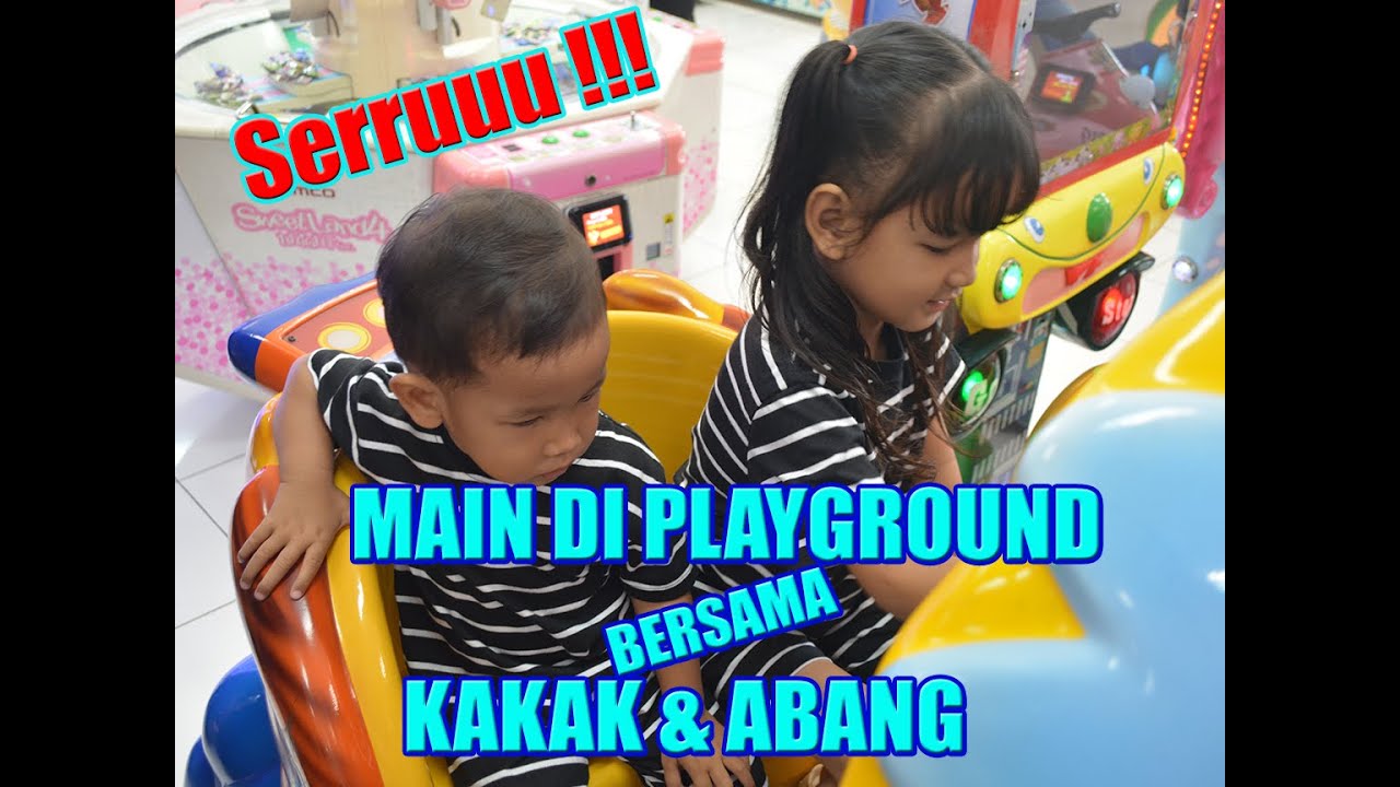 Bermain di playground bareng Kakak Qonita & Abang Hadi - YouTube