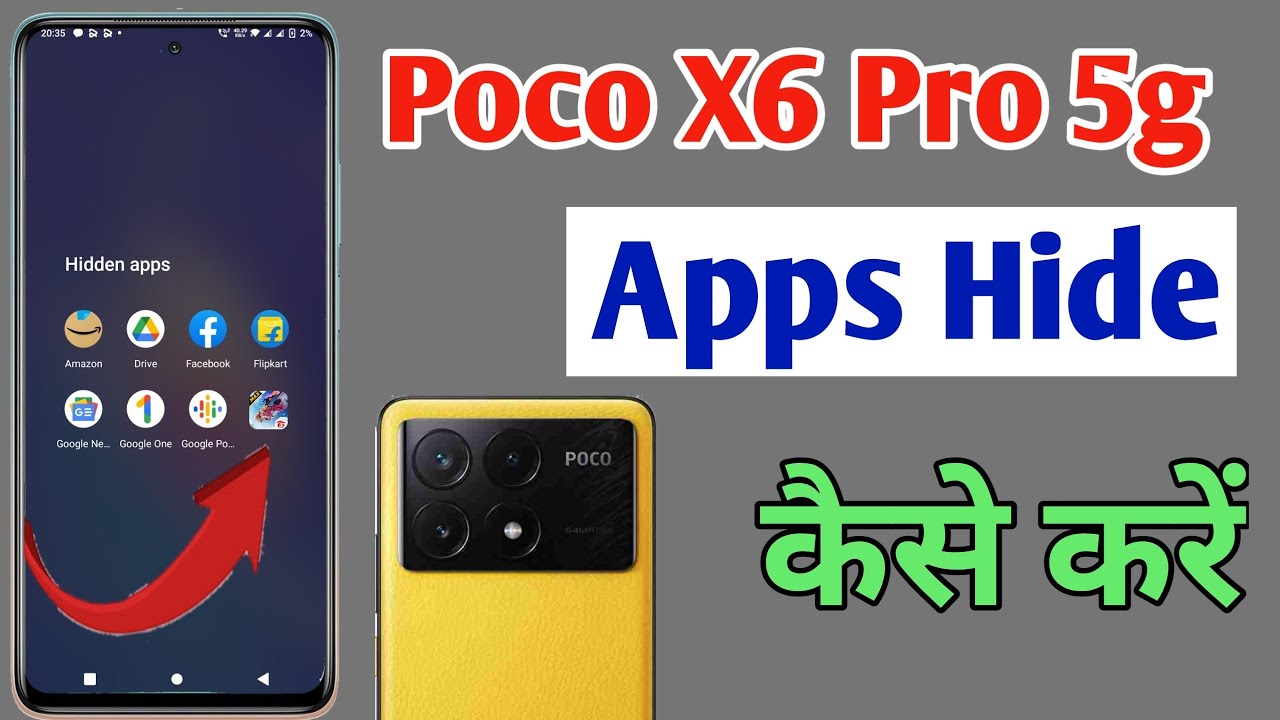 How to hide apps in Poco x6 pro 5g/Poco x6 pro me app hide setting ...