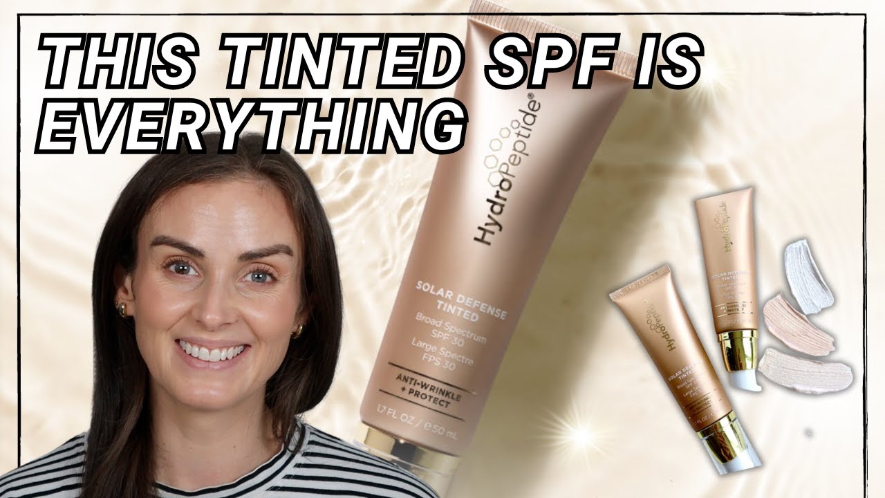 It's THAT good! -- HydroPeptide Solar Tinted Mineral Sunscreen - YouTube