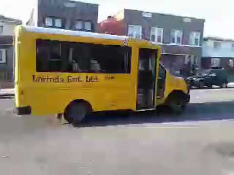 Ford Hybrid TransTech School Bus Q374 is on task - YouTube