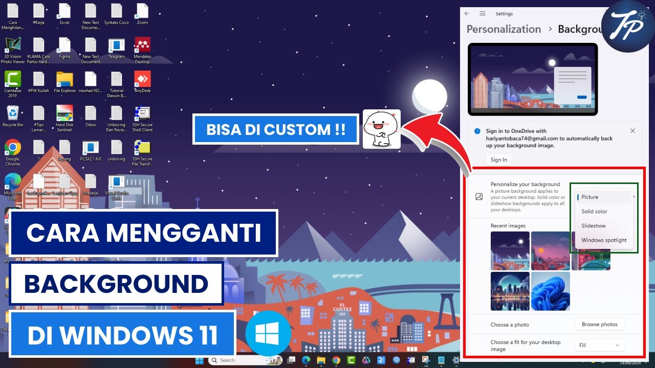 Cara Mengganti Background Di Laptop Atau PC Windows 11 | Ubah ...