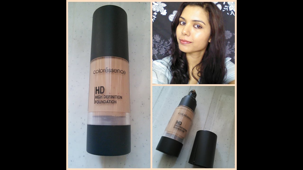 Coloressence HD Foundation | Drugstore Product-Demo & Review - YouTube