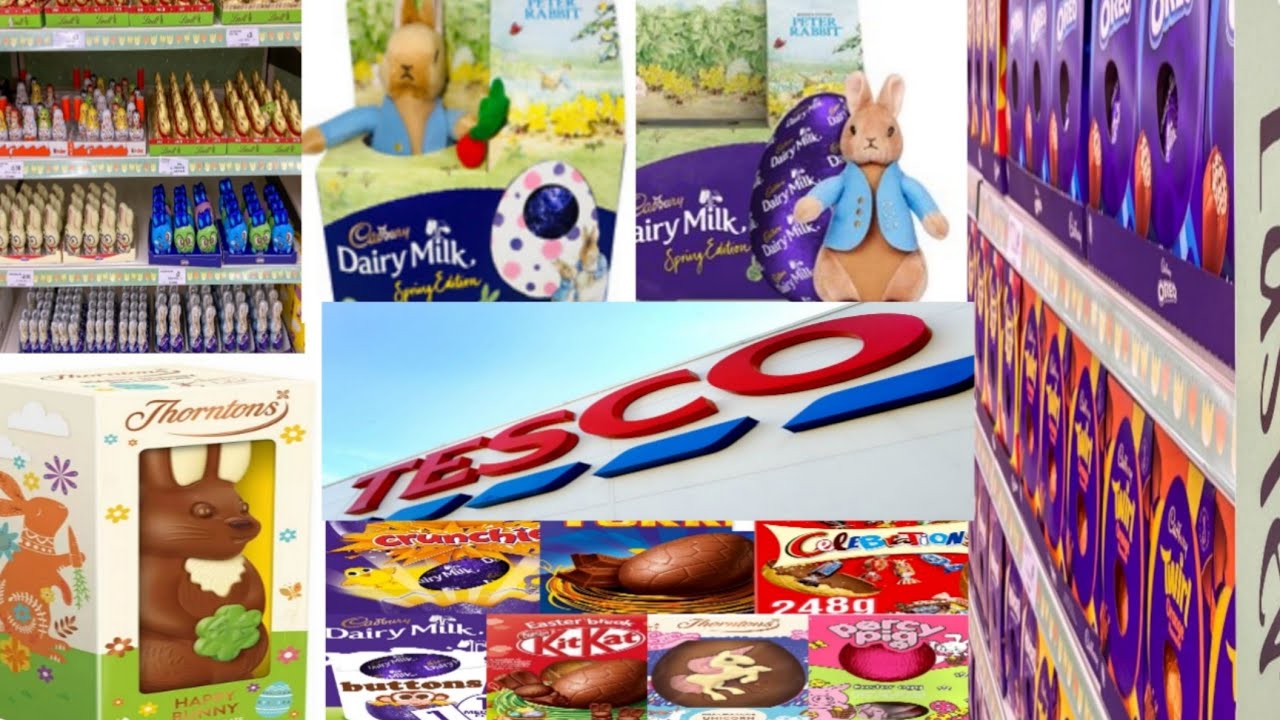 Easter chocolate +surprise eggs collection || Easter egg hunt TESCO ...