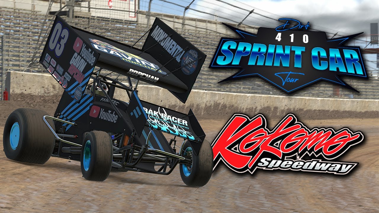 410 Sprint Car Tour - Kokomo Speedway - iRacing LIVE - YouTube