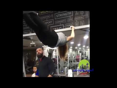 شيما صابر فى الجيم بتعمل احلى تمرينات Shimaa Saber - YouTube