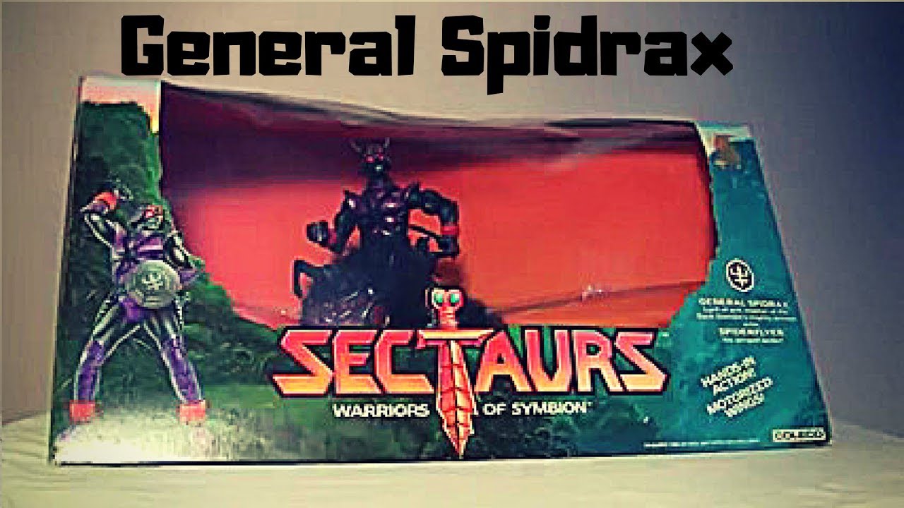 1985 Sectaurs General Spidrax with Spiderflyer MIB - YouTube