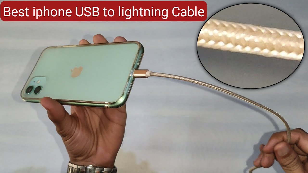 Best USB to lightning cable for iphone 11 /12 / Best data cable for ...