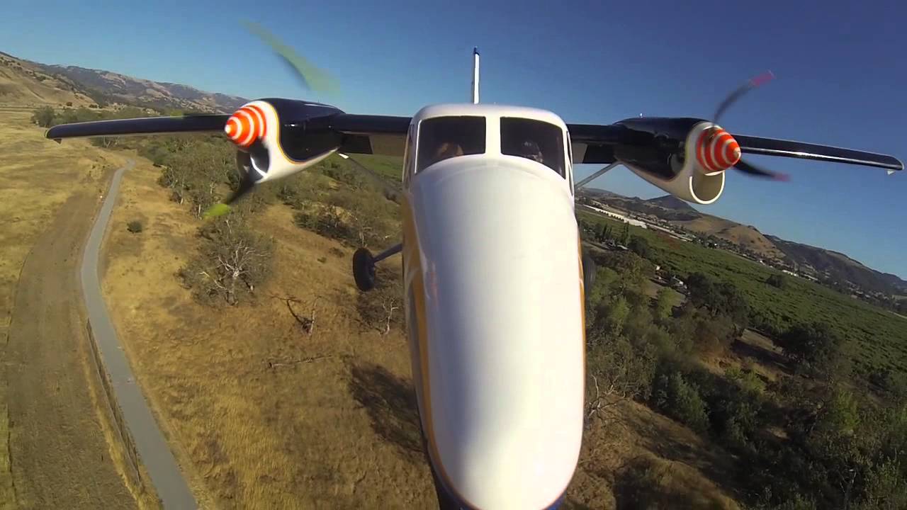 Camera on the nose of an RC Twin Otter at SCCMAS - YouTube