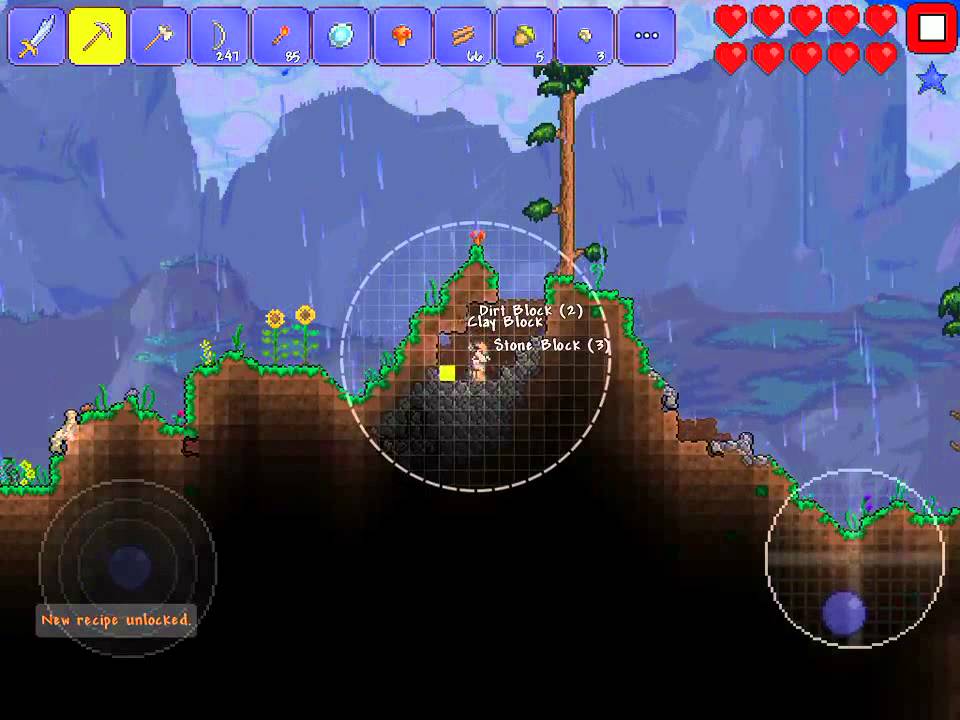 Terraria Tablet - Exploring,mining,nothing (5) - YouTube