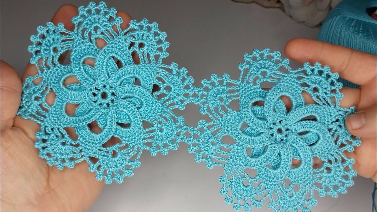 📌Crochet Flower Motif EASY Tutorial Crochet Lace Round Motif🏵👌☺ - YouTube