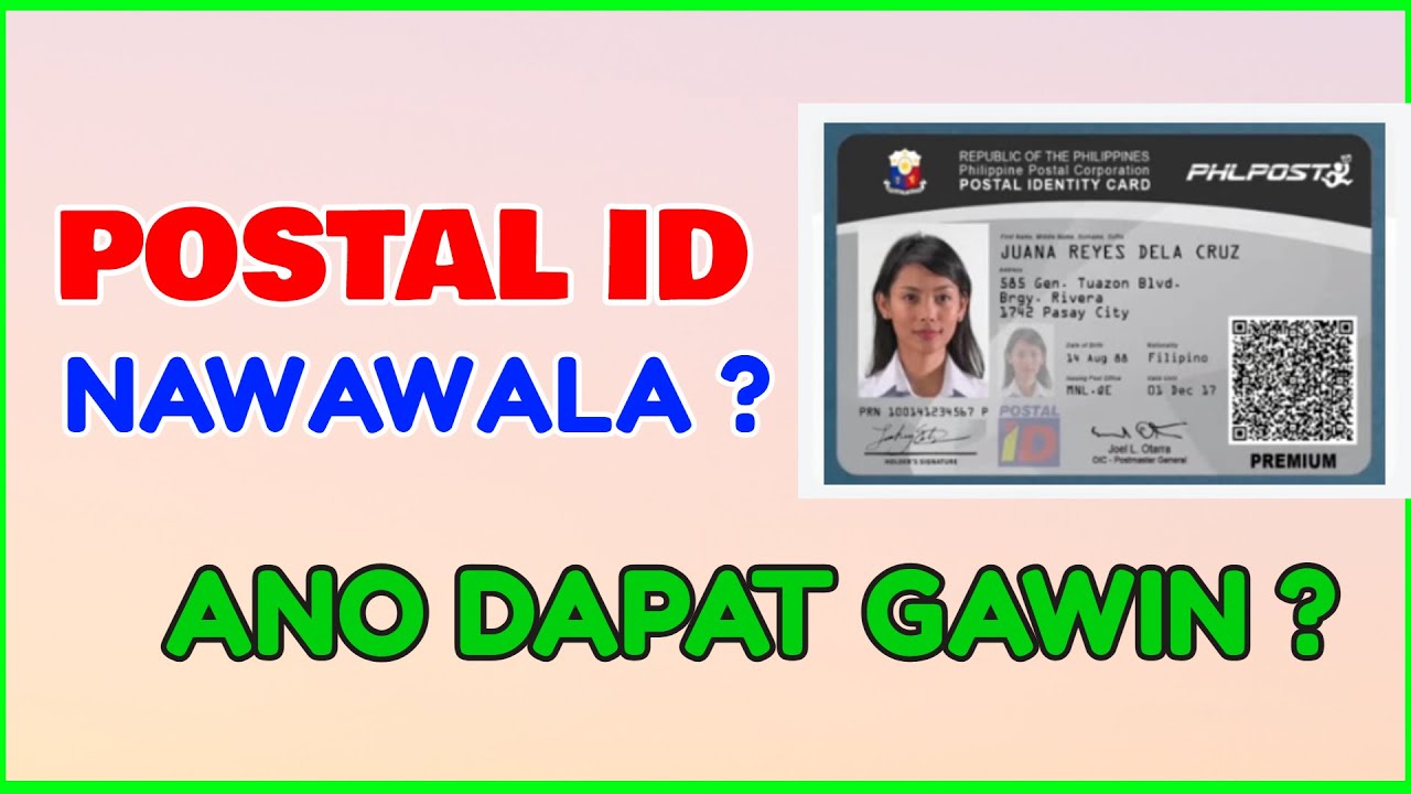 Lost Postal ID Paano Palitan Postal ID Requirements - YouTube