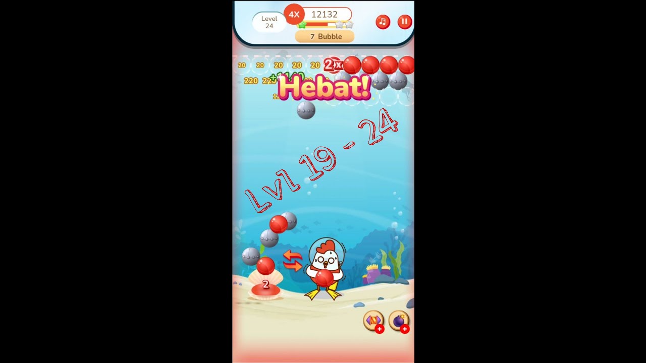 Shopee Bubble Game Level 19 - 24 - YouTube