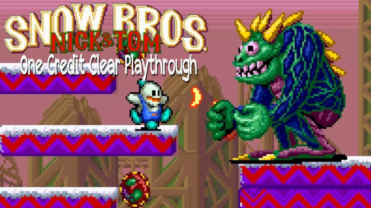 Snow Bros. Nick and Tom (Arcade) | 1CC Playthrough - YouTube