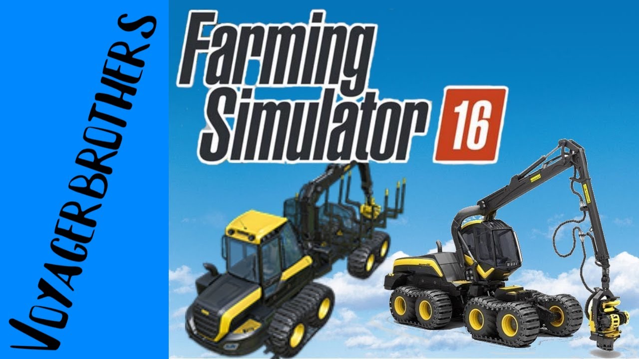 How to Farm Trees In Farming Simulator 16 - YouTube