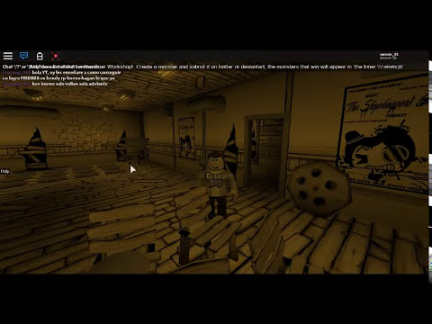 BENDY RP como conseguir el logro GET OUT. (roblox The Ink Well: Bendy ...