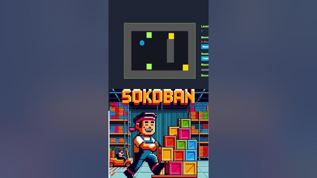 Recriando jogos com javascript - Sokoban #javascript #coding #javascriptdeveloper - YouTube