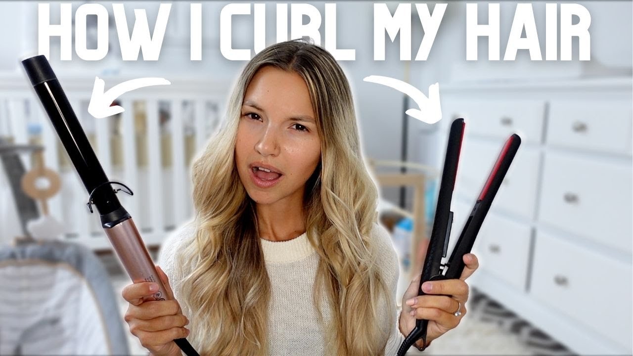 HOW I CURL MY HAIR FAST AND EASY | CURLING WAND VS FLAT IRON - YouTube