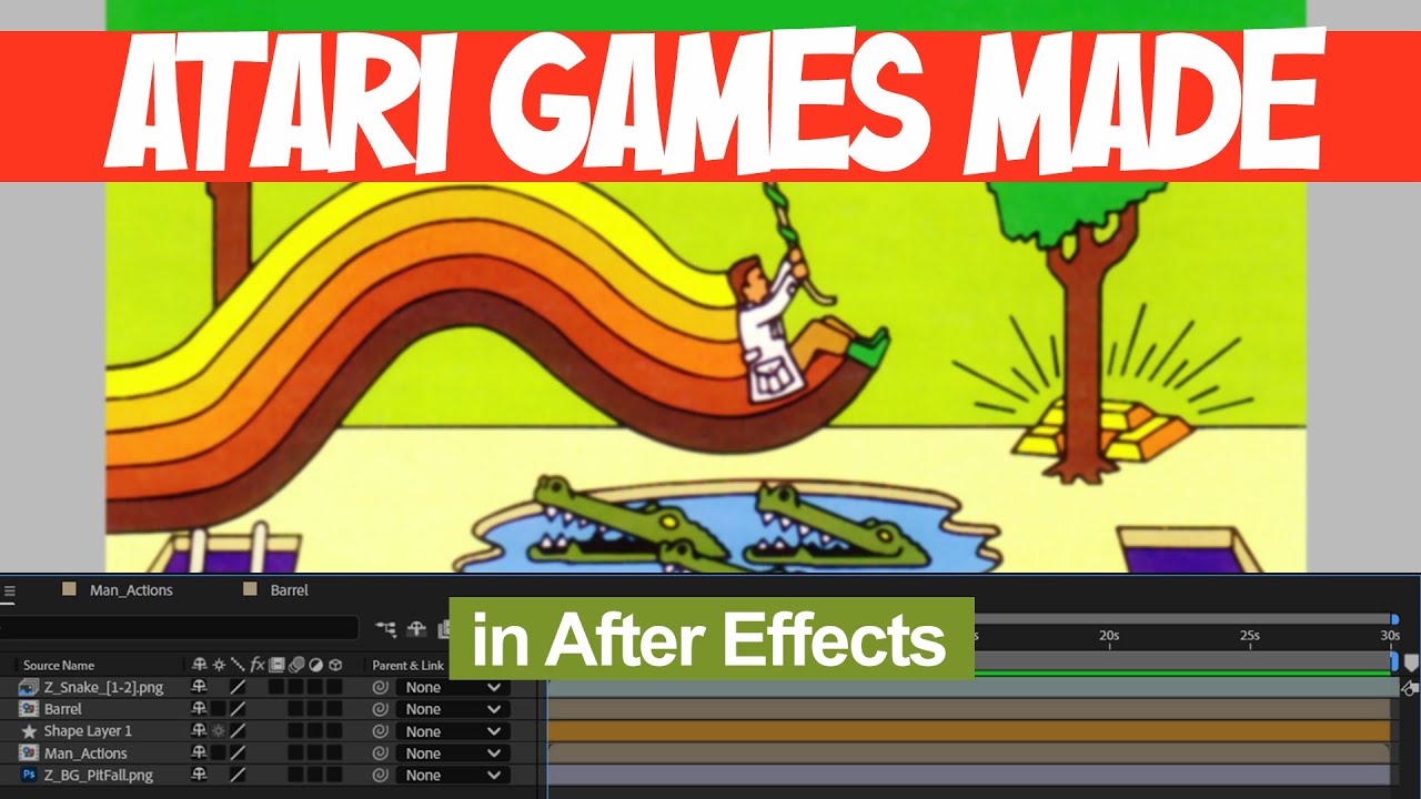 How to make an Atari Game animation in After Effects - YouTube