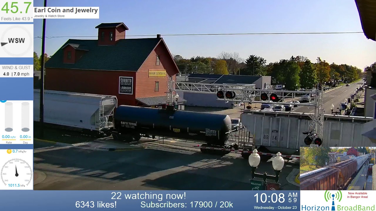 Car Hits Railroad Gate - Horizon Broadband - YouTube
