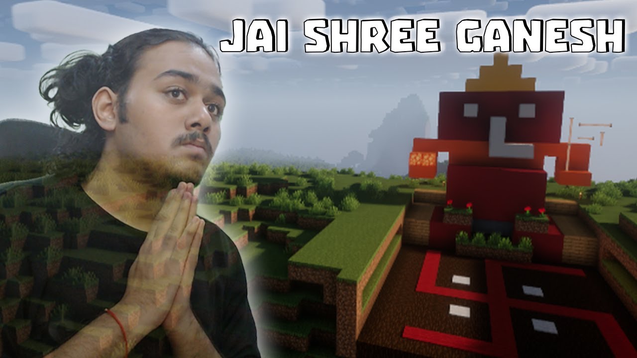 I made Ganesh ji in Minecraft Creative - YouTube