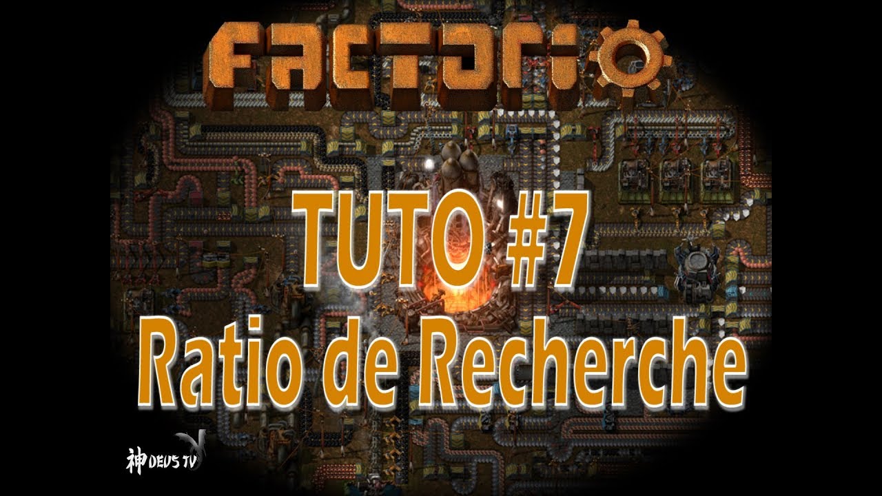 [FR] Factorio -Tuto #7 : Ratio de Recherche - YouTube