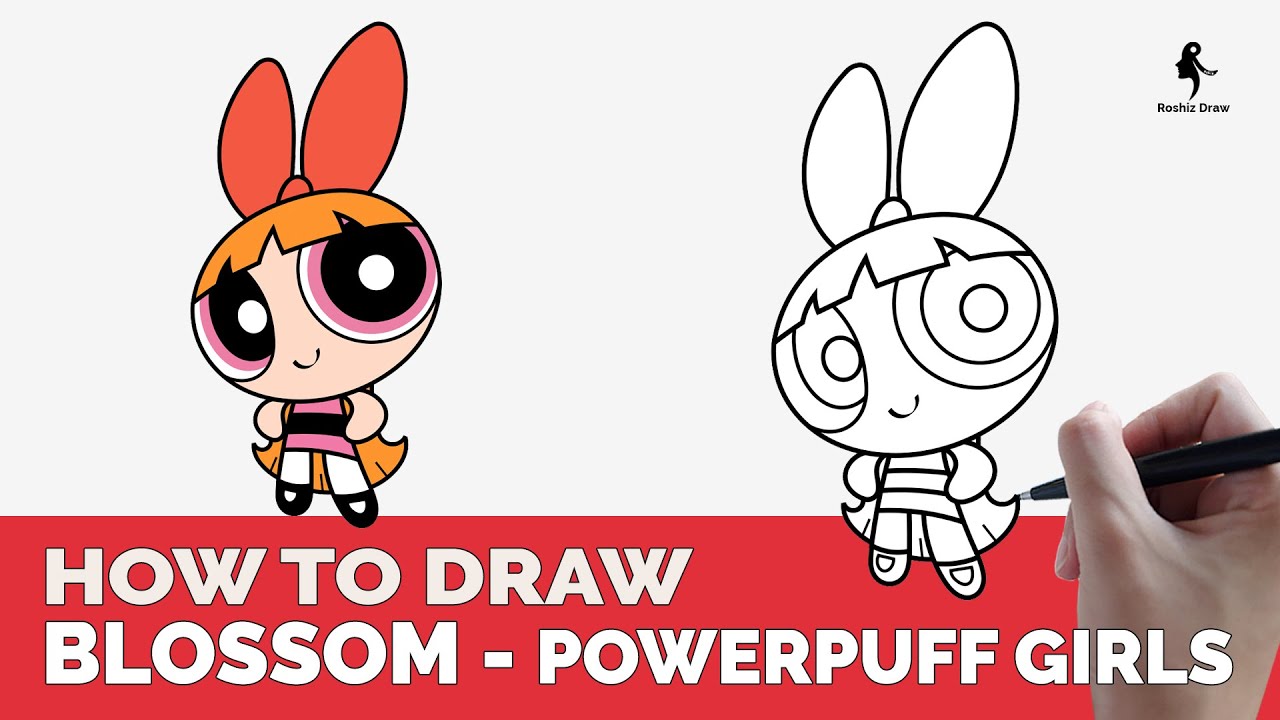 How To Draw Blossom From Powerpuff Girls With Easy Step By Step Drawing Porn Sex Picture