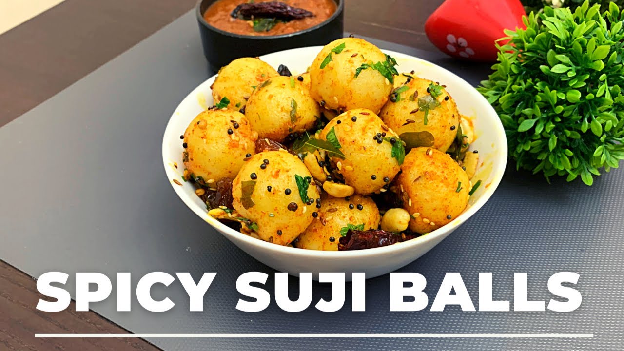 Sooji balls recipe - easy and quick breakfast /semolina balls /rava ...