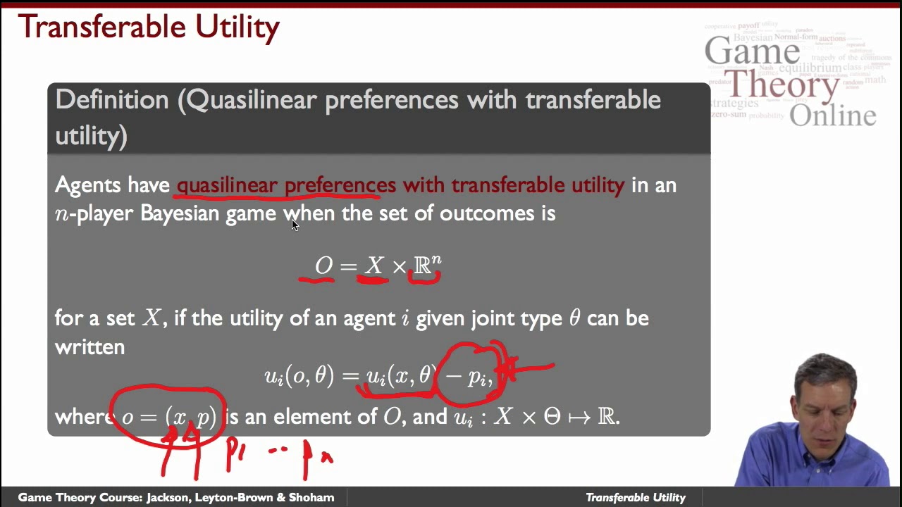 Game Theory Part 2 2 05 Transferable Utility - YouTube