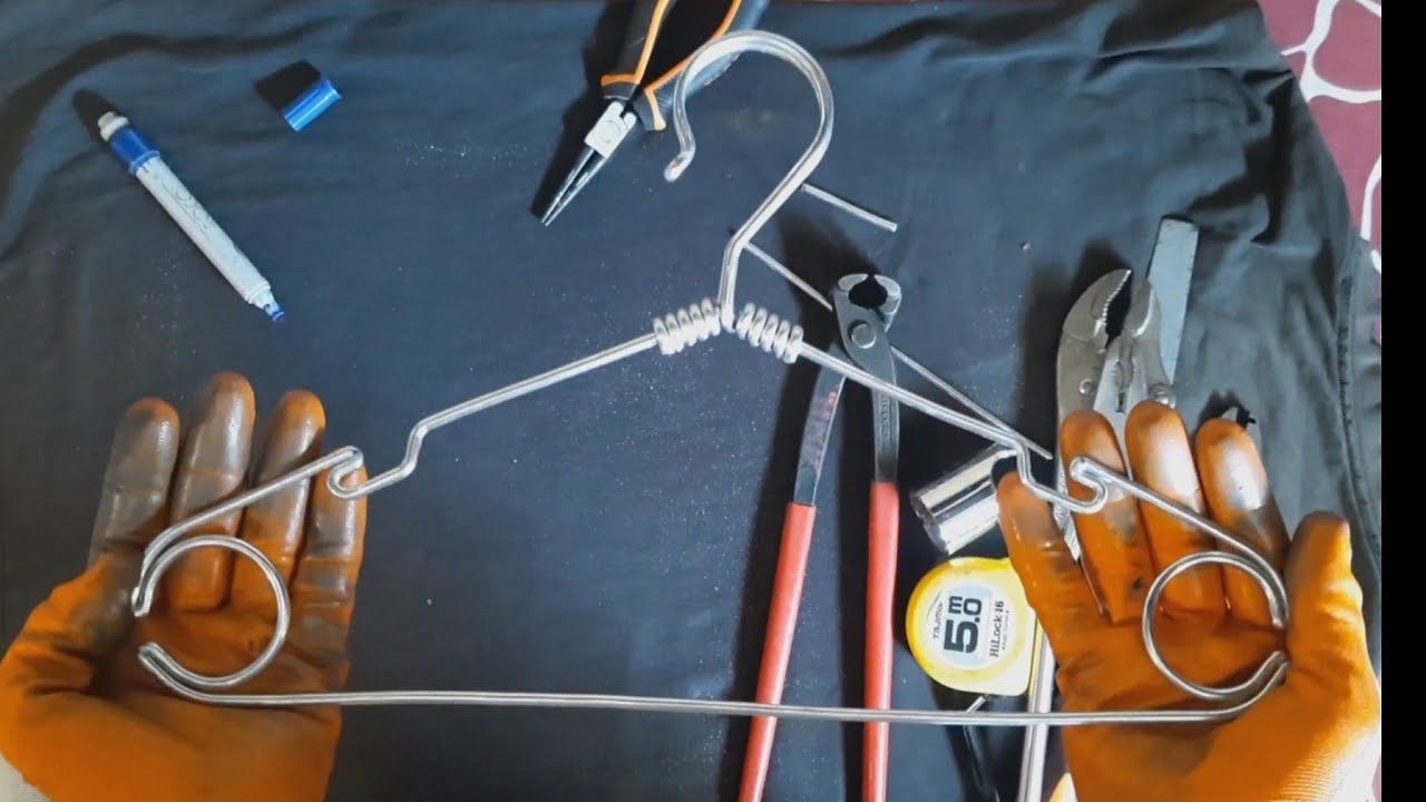 paano gumawa ng hanger | February 6 2022 | Wire | Aluminium Hanger ...
