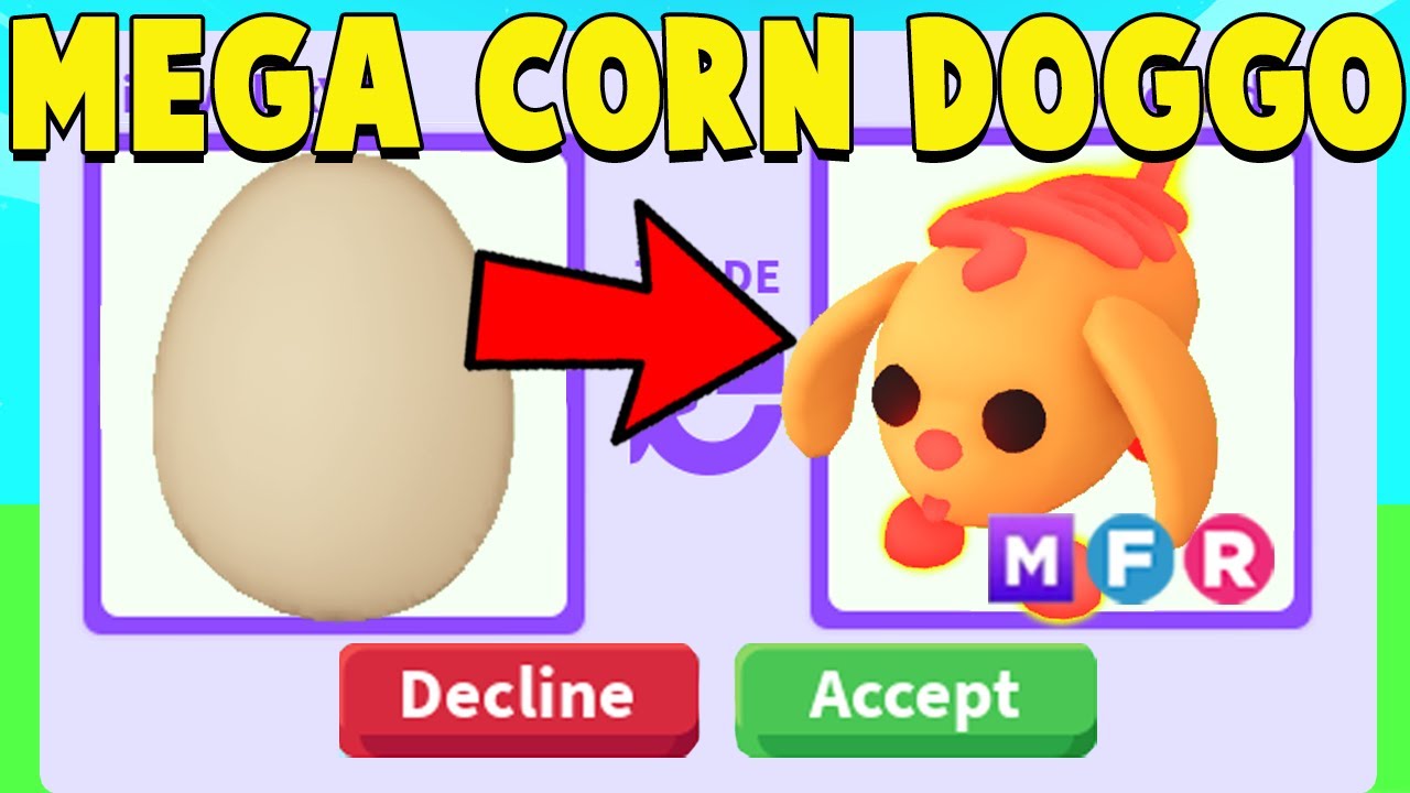 Trading for MEGA CORN DOGGO Using EGGS Only! - YouTube