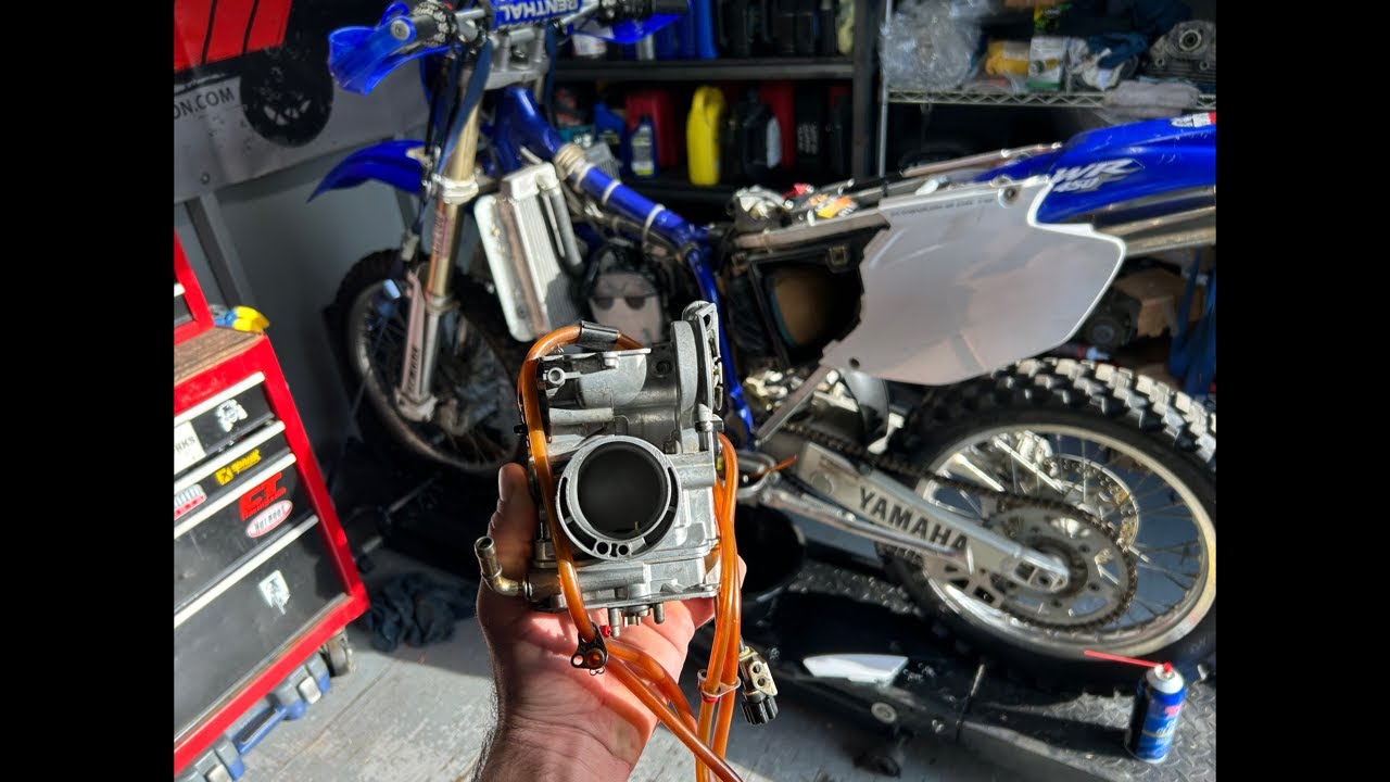 2003-2005 Yamaha WR450F Carburetor Rebuild Part 2- Live! - YouTube