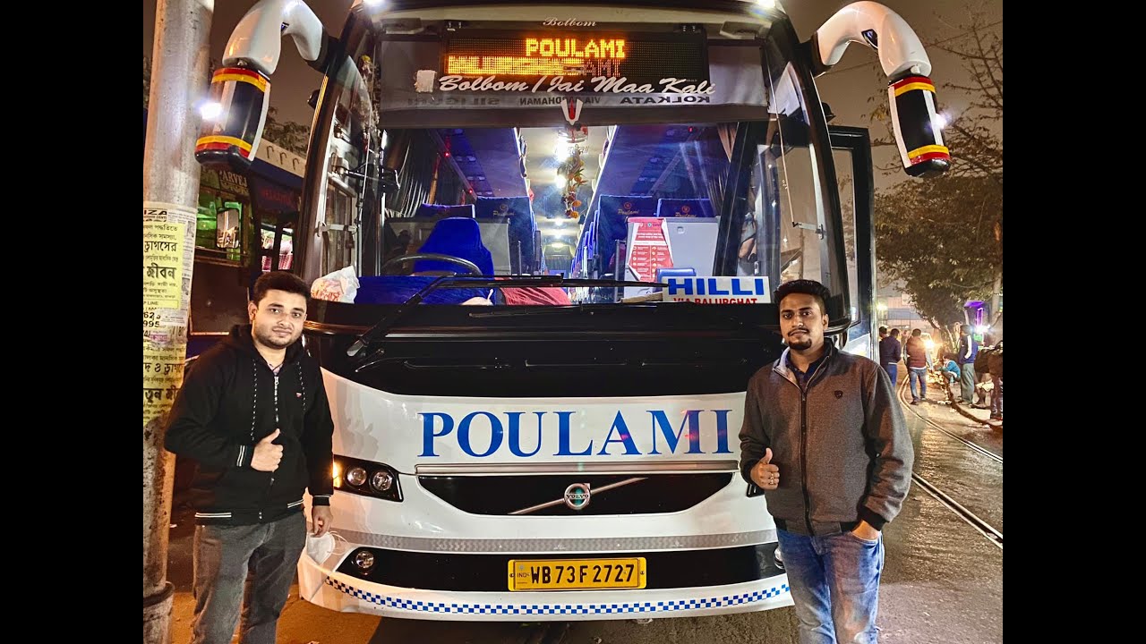 Poulami Paribahan KOLKATA To HILI VOLVO BUS Full Journey Trailer - YouTube