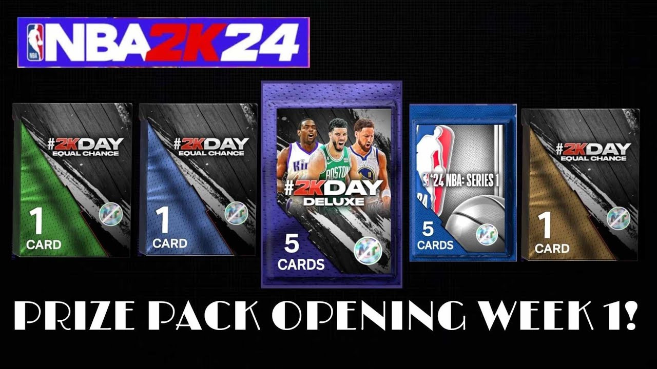 PRIZE PACK OPENING WEEK 1! PULLED A RUBY FROM A FREE PACK! ( NBA 2K24 ...