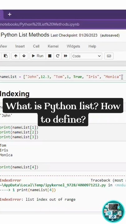 What Is Python List How To Define Itpython Programming Pythonprogramming Coding
