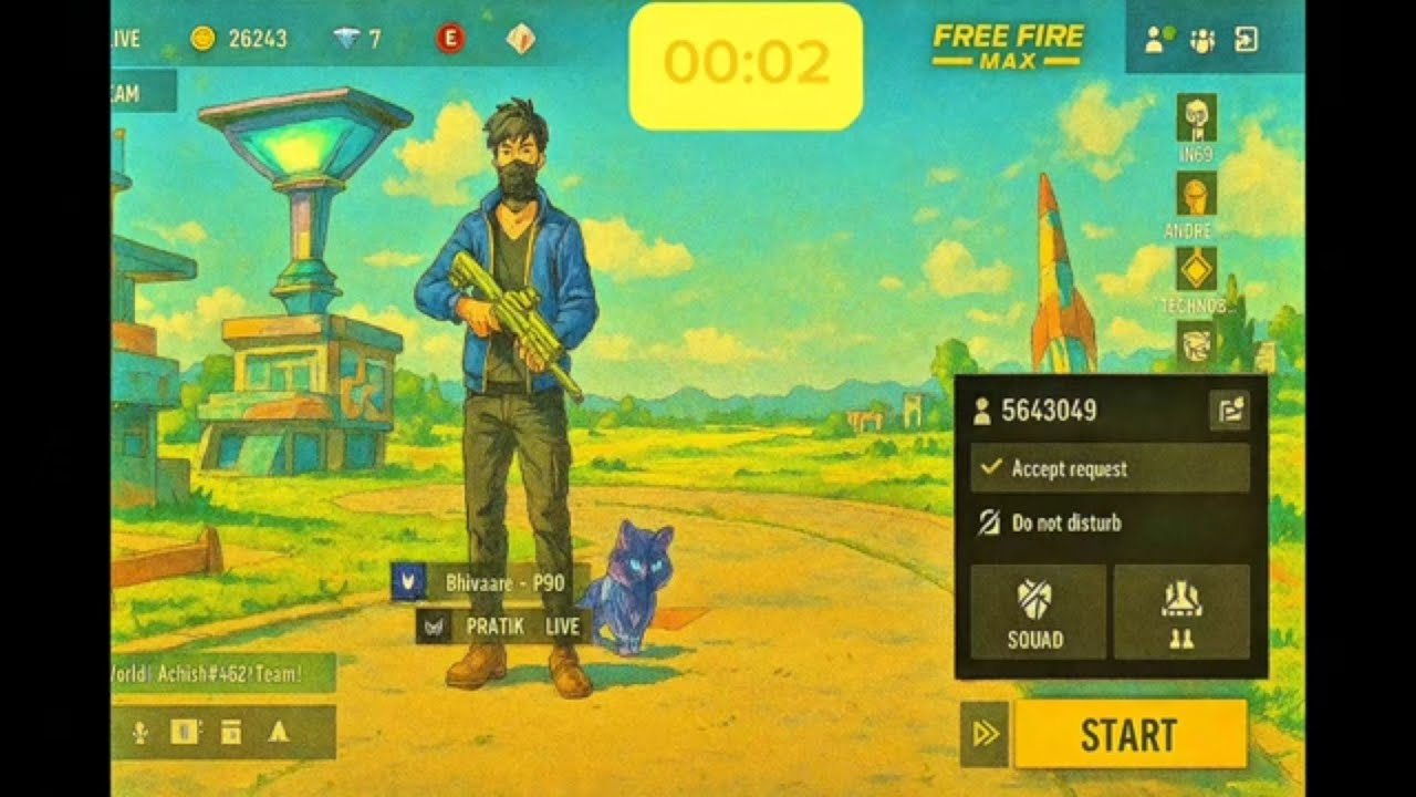 FREE FIRE 2D GHIBLI EFFECT TRENDING 🔥 || FREE FIRE X GHIBLI 🤩 ...