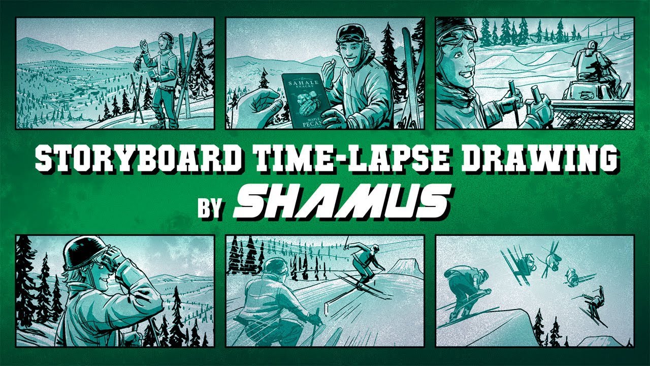 Storyboard Time-Lapse Drawing - YouTube