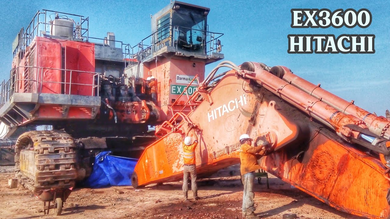 EXCAVATOR BEKO HITACHI EX3600 || MELEPAS BOOM ARM - YouTube