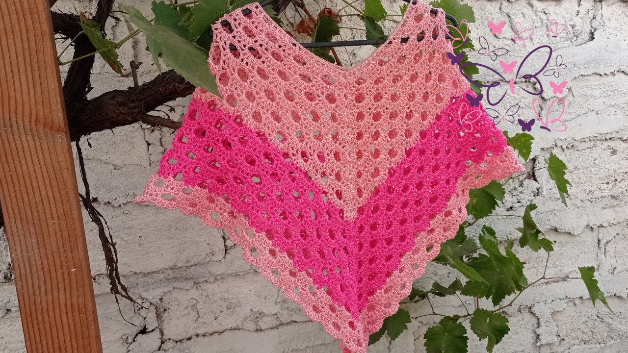 Capa tejida a crochet 🌺 para cualquier ocasión todas las tallas - YouTube