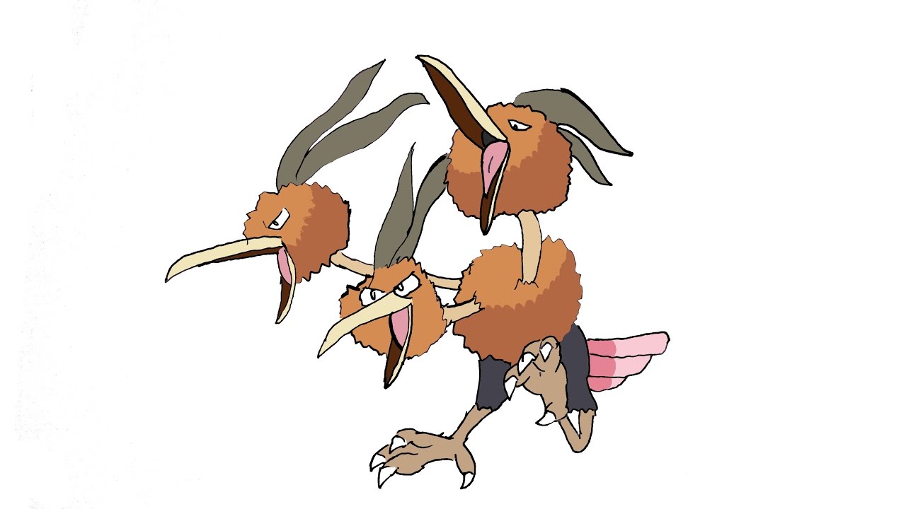 How To Draw Dodrio (POKEMON) - YouTube
