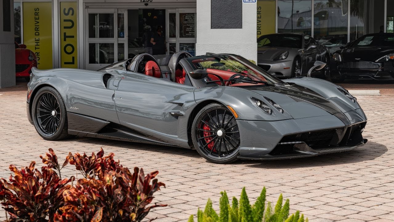 2017 Pagani Huayra in Gray over Red interior - YouTube