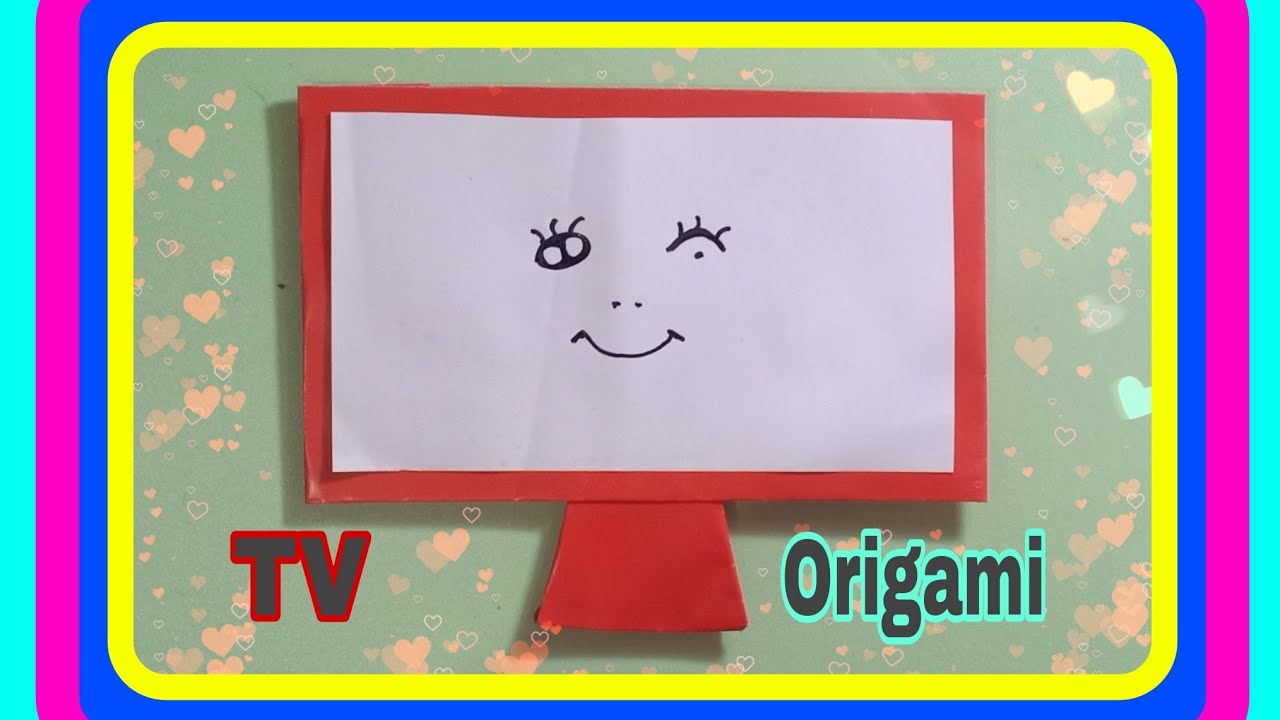 TV Origami || Buat TV dari Origami - YouTube