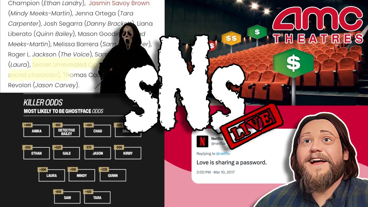 🔴sNs 21 - AMC's New Plan | Netflix Password Sharing | Scream 6 Killer ...