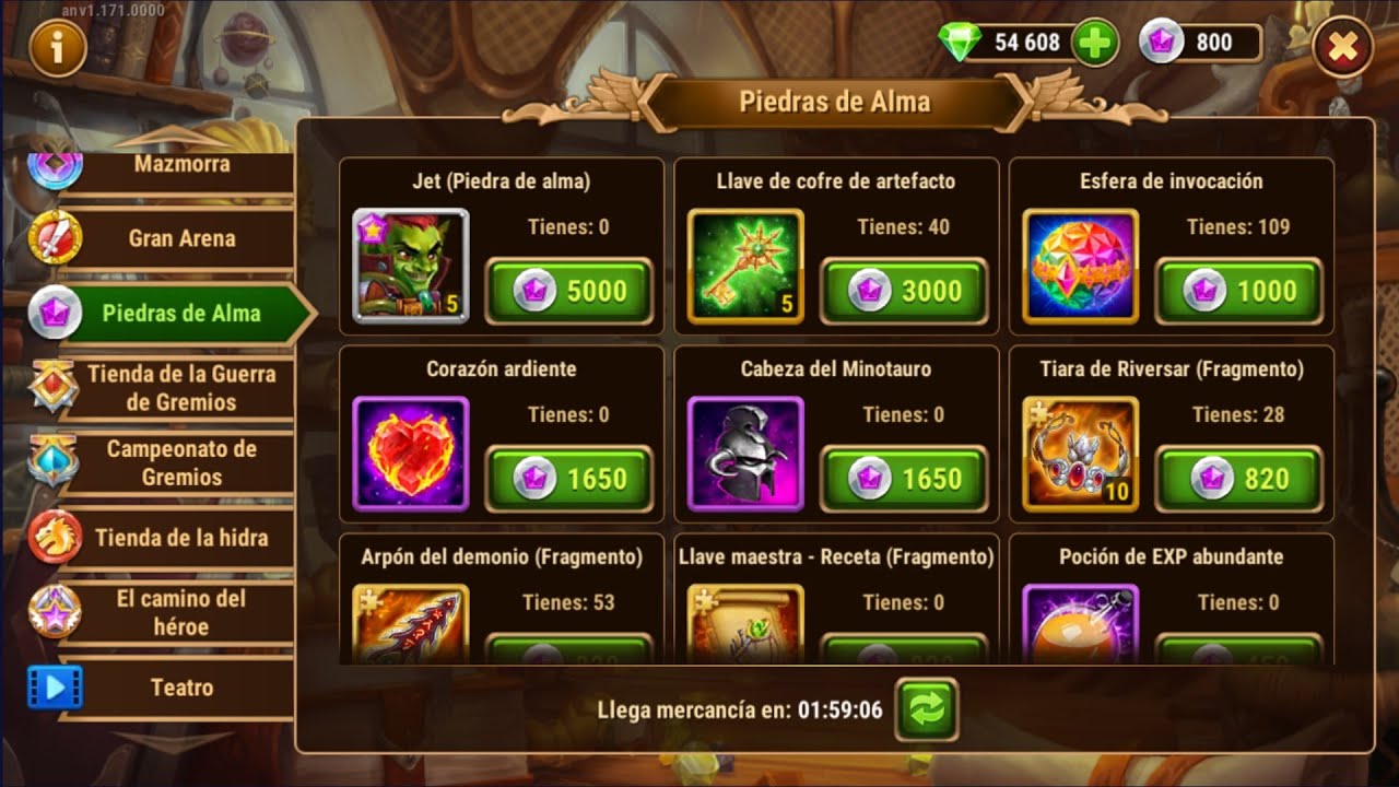 025 TIENDA DE PIEDRAS DE ALMA HERO WARS - YouTube