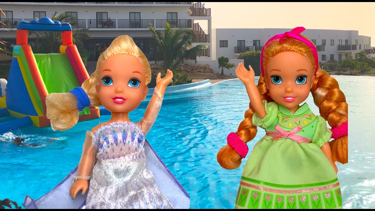 Elsa and Anna toddlers best pool videos - YouTube