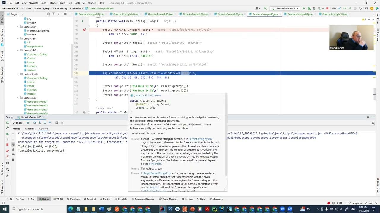 Advanced OOP with Java in Arabic| Lecture 3 Part 8 | تعليم لغة الجافا و االتصميم المستوى المتقدم ...
