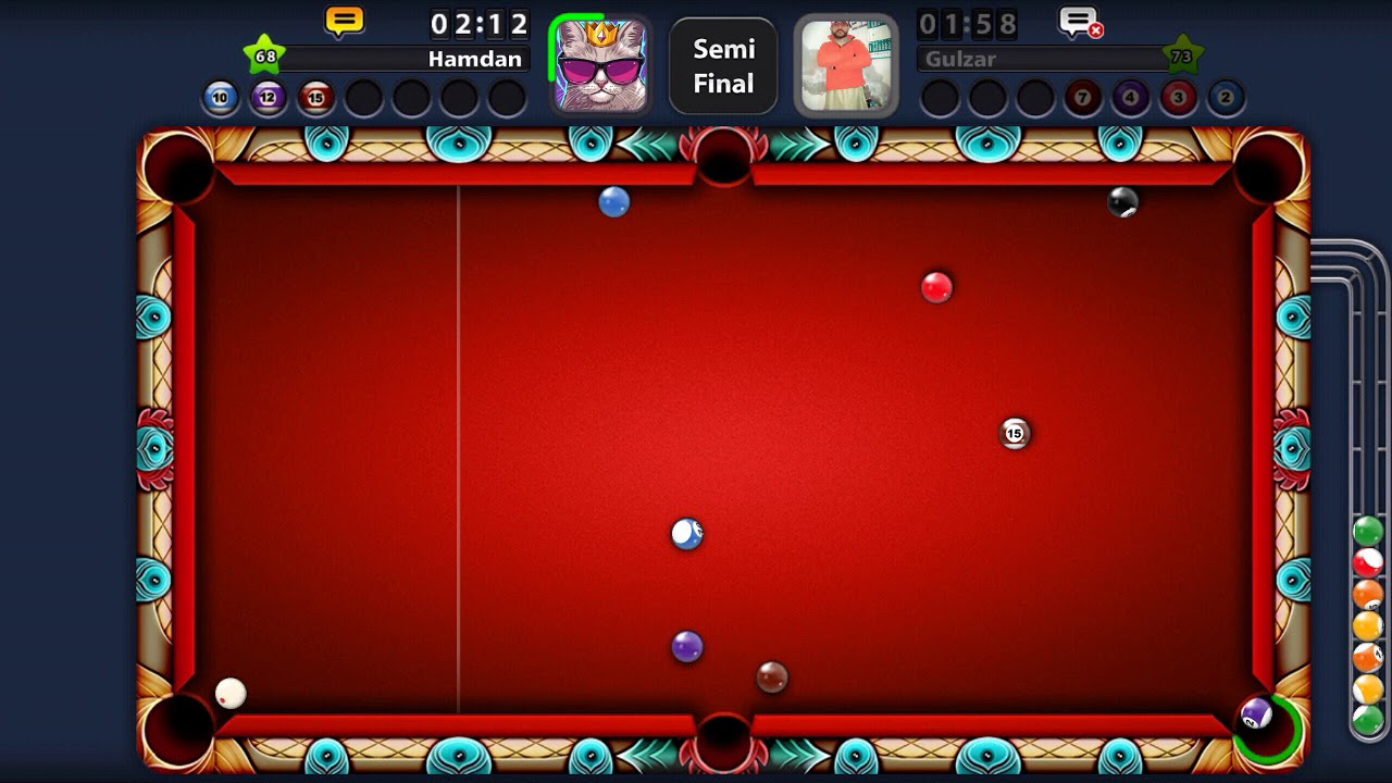 8 ball pool Cara memainkan bola ketika ball mepet - YouTube