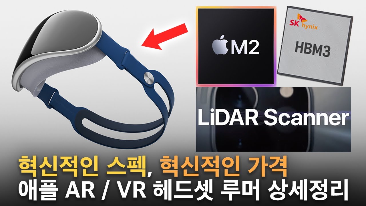 AR - VR 전환이 가능한 애플 XR 헤드셋 스펙 미리보기! 그런데 가격 상태가? - YouTube