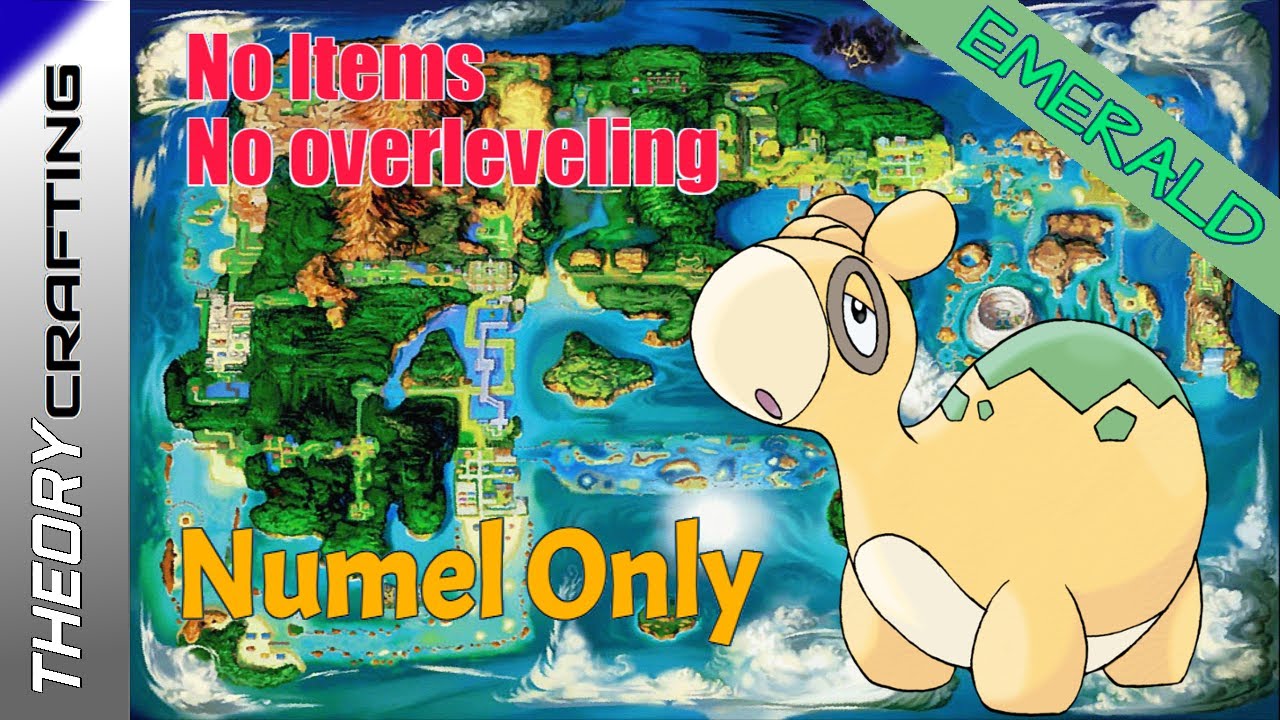 [ROBOT VOICE] Pokémon Emerald Numel Solo Run! No items, no overleveling ...